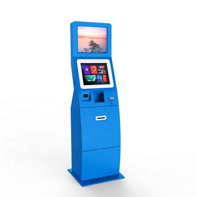 Free Standing Dual Screen Self-service Terminal Kiosk Information Kiosk