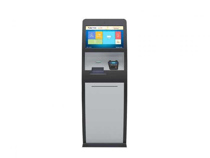 Lobby Standing Automatic Teller Cash Dispensing Machines 15Inch 17Inch