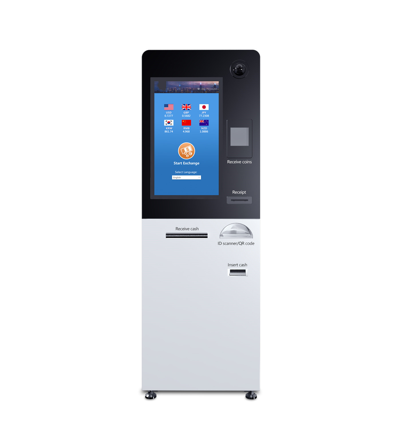 Automatic Foreign Currency Exchange Machine With Cash Dispenser